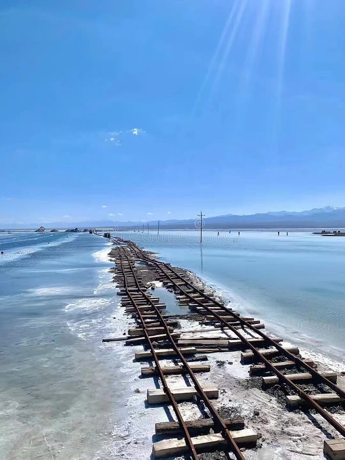 Train track stock image. Image of walkway, wave, vacation - 270522899