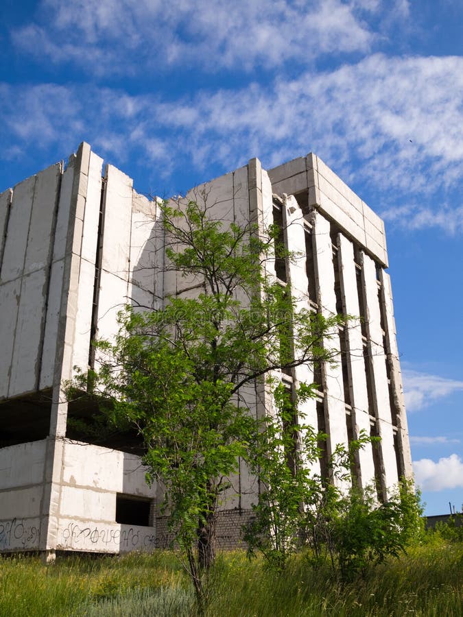 Abandoned Unfinished Building Stock Photo - Image of unfinished ...