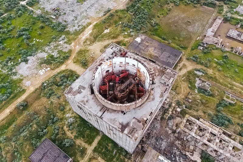 Abandoned Unfinished Nuclear Power Plant Stock Photo - Image of ...