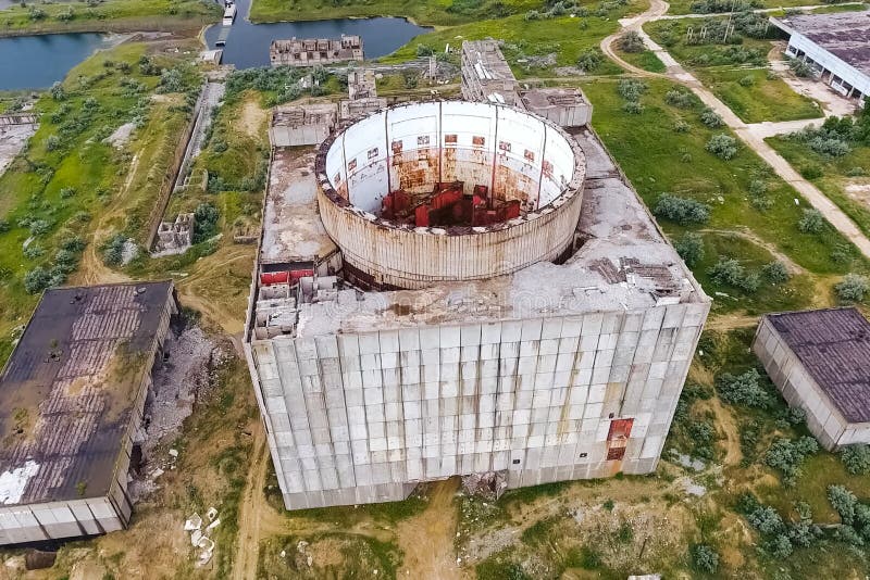 Abandoned Unfinished Nuclear Power Plant Stock Photo - Image of ...