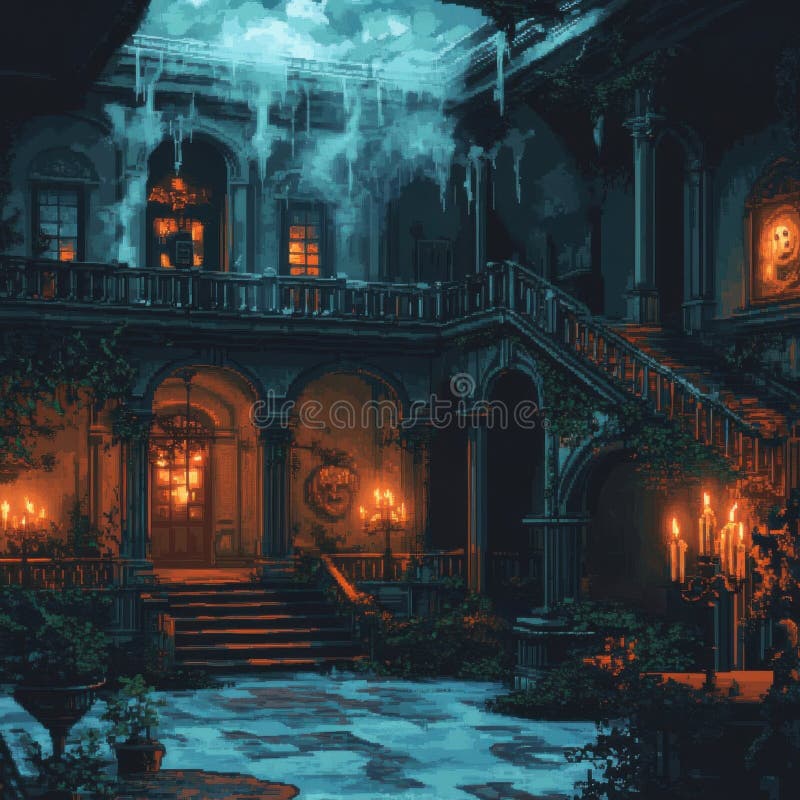 Abandoned Victorian Mansion Interior with Water Dripping from Ceiling ...