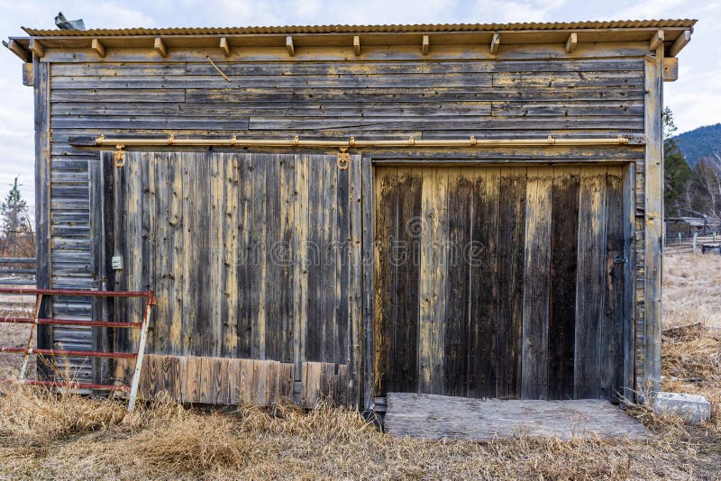 Abandoned Weathered Barn, Close-up View Rustic Wall Stock Image - Image ...