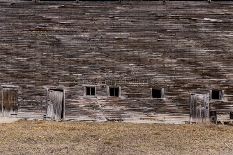 Abandoned Weathered Barn, Close-up View Rustic Wall Stock Photo - Image ...