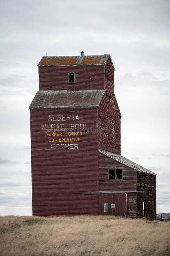 Abandoned Wheat Pool Elevator Editorial Stock Image - Image of prairie ...