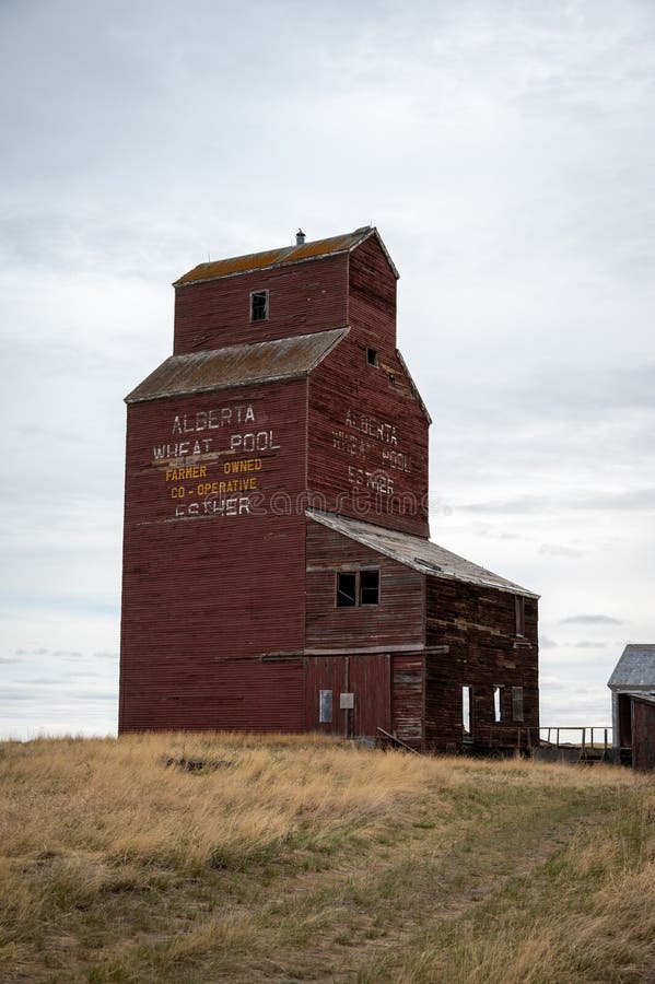 Abandoned Wheat Pool Elevator Editorial Stock Photo - Image of alberta, silo: 219806128