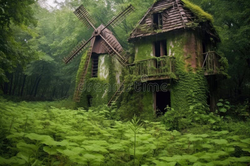 Abandoned Windmill Stock Illustrations – 101 Abandoned Windmill Stock ...