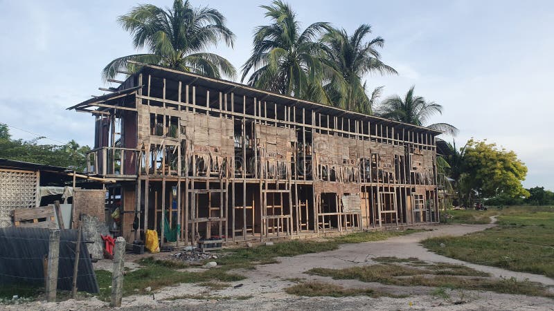 Abandoned Wooden House Building Left To Rot Stock Photo - Image of ...
