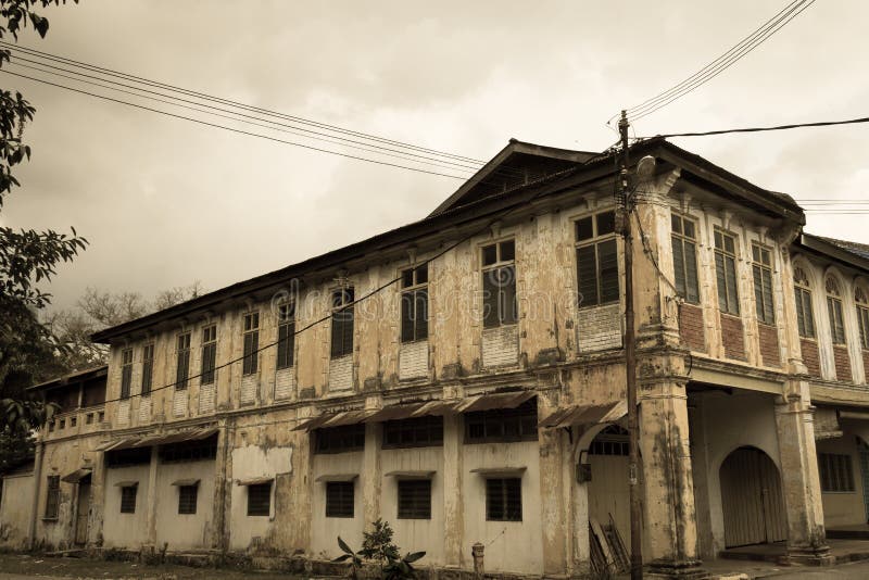 Abandons Ancient Shop Lots stock image. Image of asia - 55257579