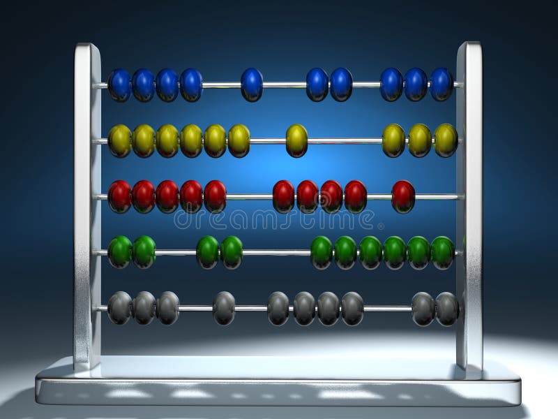 Abaque 3 illustration stock. Illustration du abaque, éducatif - 3487228