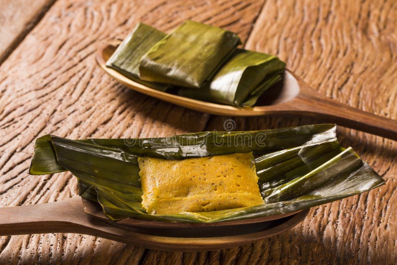 Abara, Brazilian Food on Banana Leaf Stock Photo - Image of culinary ...