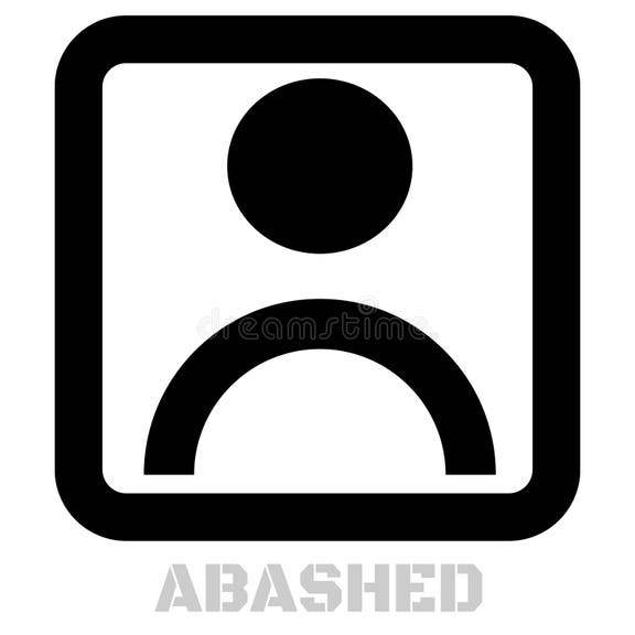 Abashed Concept Icon on White Stock Vector - Illustration of meaning ...