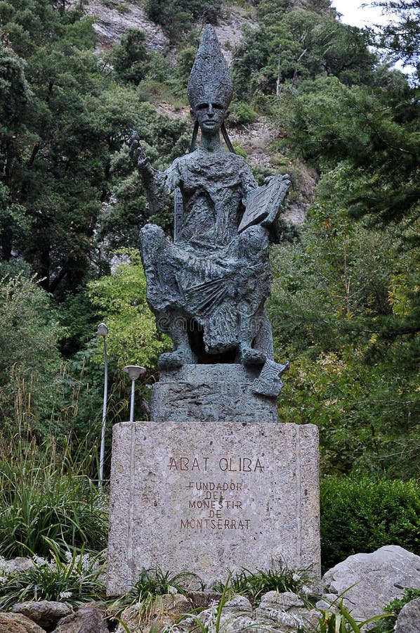 Abat Oliba sr monument stock image. Image of memorial - 30139463
