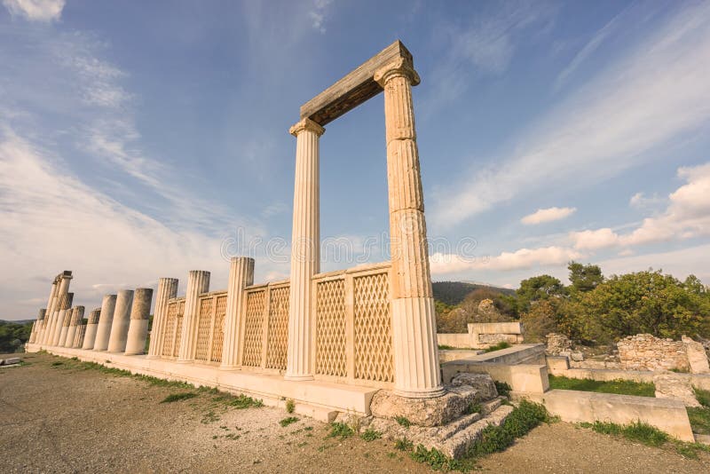Abaton Ruins at Epidavros, Greece Stock Photo - Image of sightseeing ...