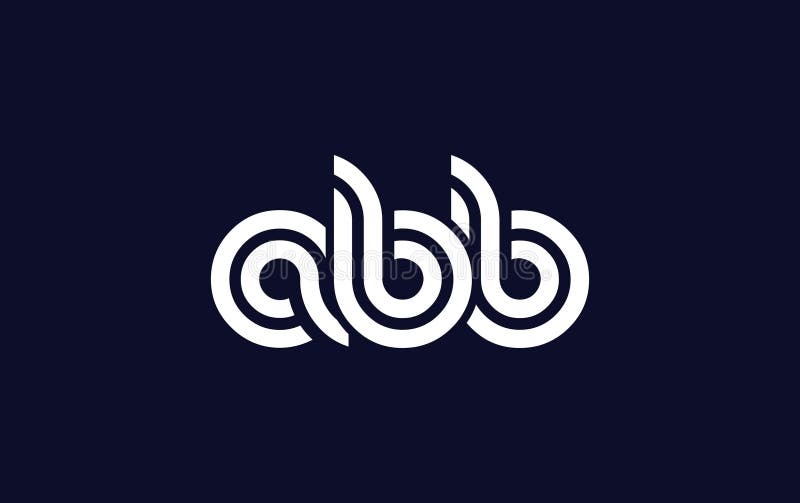 ABB Creative Unique Modern Letter Logo Design Stock Vector ...