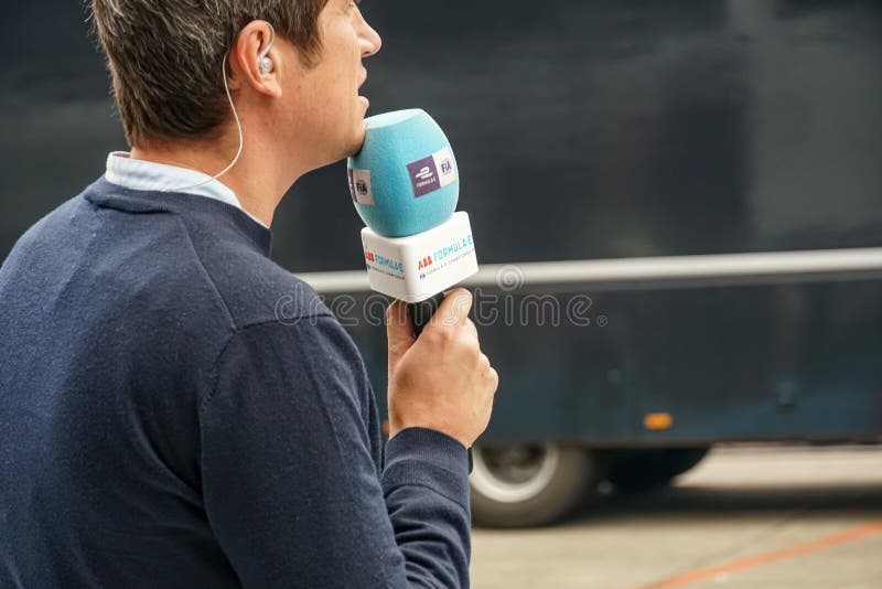 Formula E press room editorial image. Image of prix - 158682045