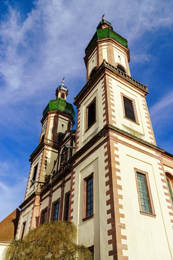 Église D'abbaye D'Ebersmunster Image stock - Image du pipes, autel ...