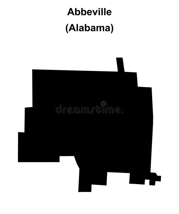 Abbeville outline map stock vector. Illustration of infographic - 385899755