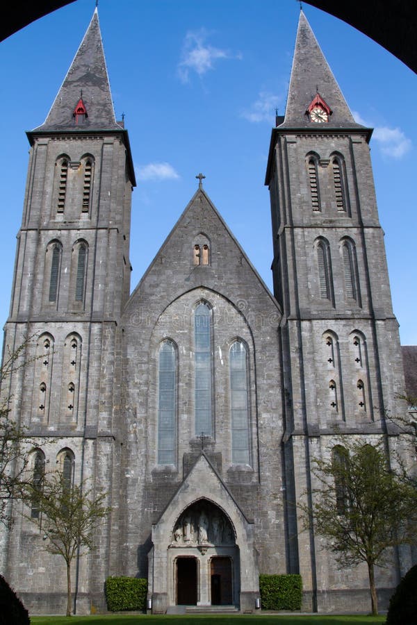 Maredsous abbey stock image. Image of abbey, community - 44192255