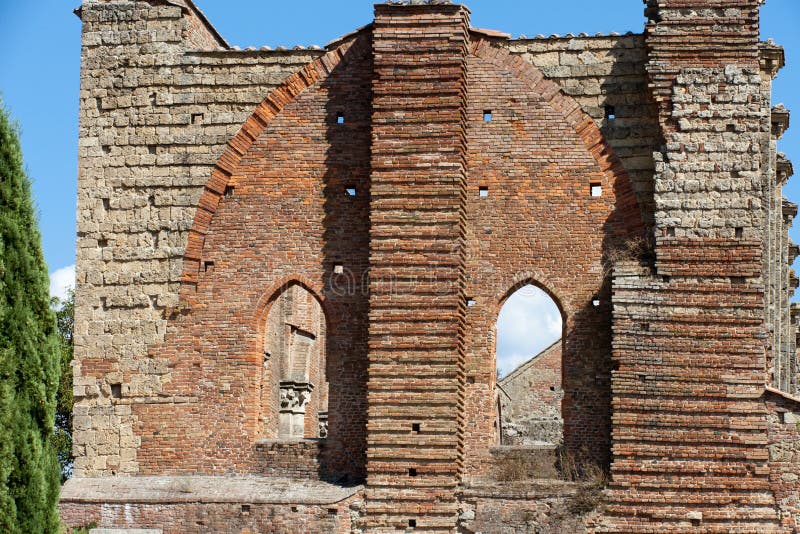 Abbey of San Galgano stock image. Image of archeology - 35448979