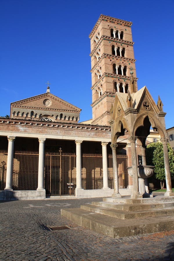 Abbey of San Nilo in Grottaferrata (Rome, Italy) Stock Image - Image of ...