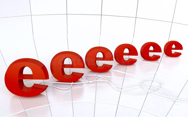 Abbildung Von Internet-Symbol E Stock Abbildung - Illustration von ...