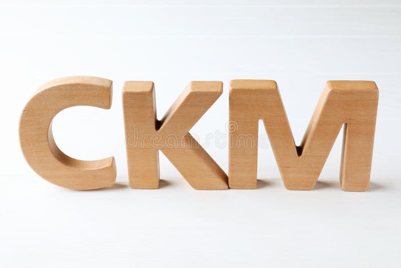 Abbreviation CKM Customer Knowledge Management Made of Letters on White ...
