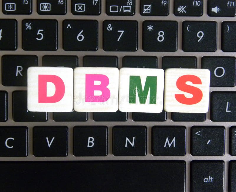 Abbreviation Dbms On Keyboard Background Stock Image Image Of Digital Office 125346803