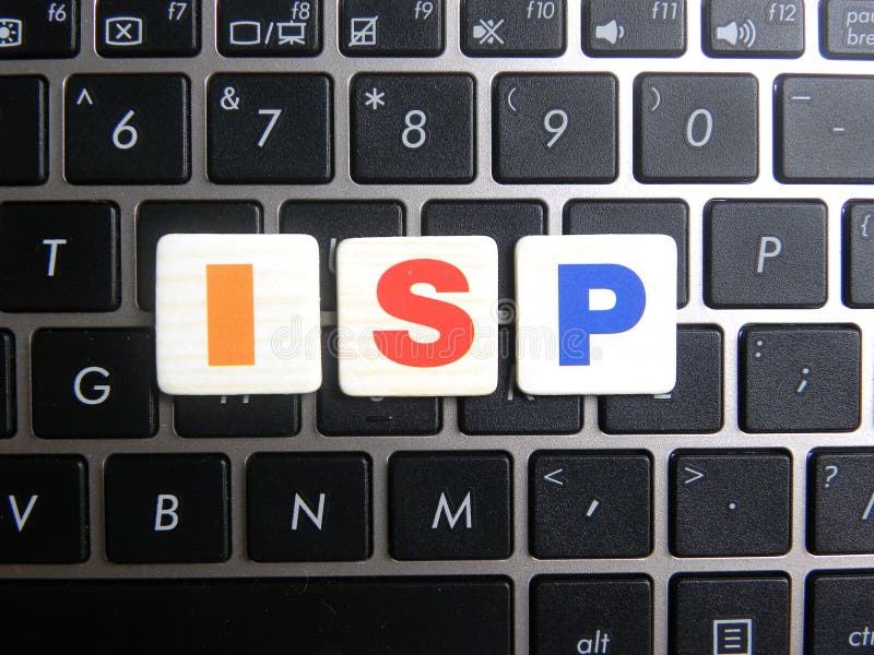 Abbreviation ISP on Keyboard Background Stock Image - Image of ...