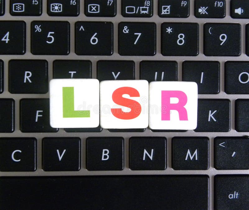 Abbreviation LSR on Keyboard Background Stock Photo - Image of english ...
