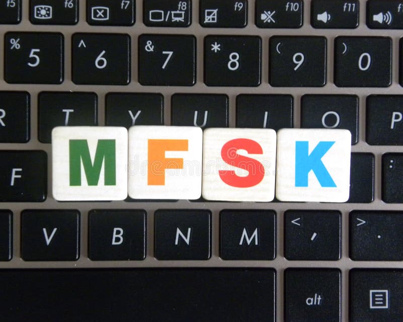 Abbreviation MFSK on Keyboard Background Stock Photo - Image of ...