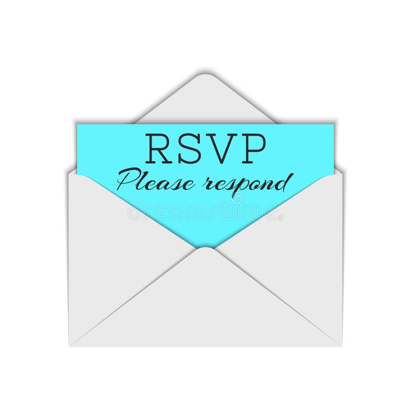 Please RSVP stock illustration. Illustration of dimensional - 12776381