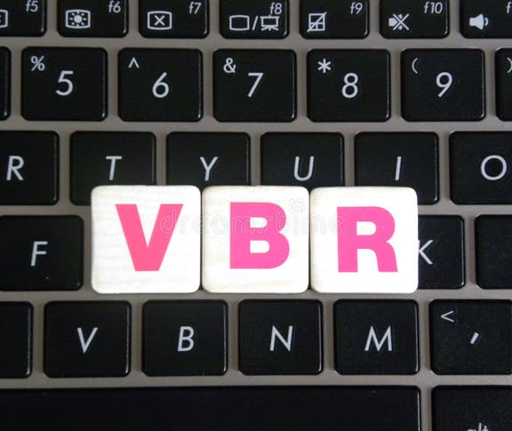 Abbreviation VBR on Keyboard Background Stock Photo - Image of ...