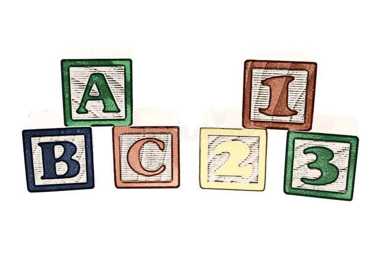 Abc 123 Blocks Illustration Stock Illustrations – 30 Abc 123 Blocks ...