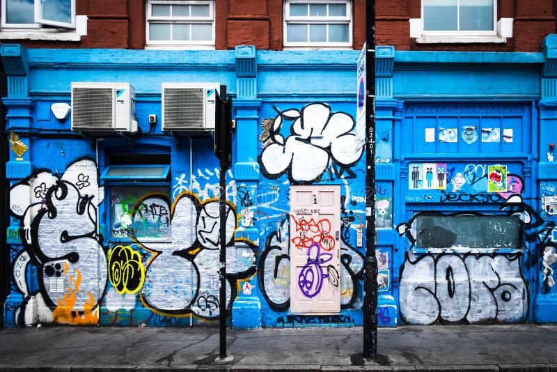 London-1 ABC editorial image. Image of murals, outdoor - 258467985