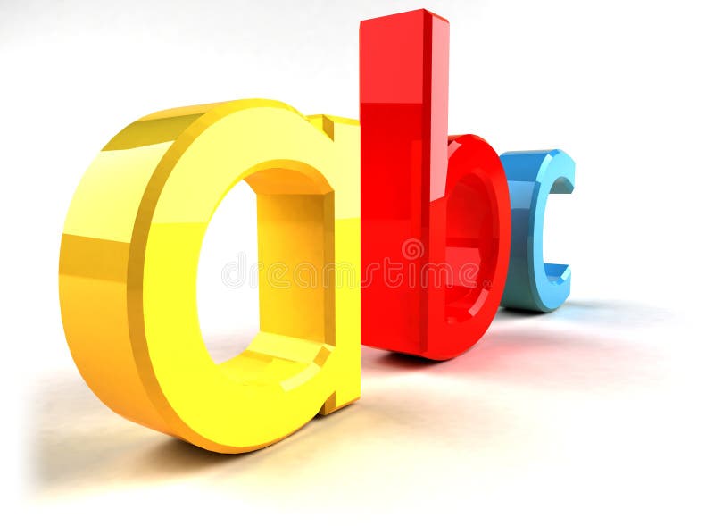 3D abc stock illustration. Illustration of artwork, writing - 11004605