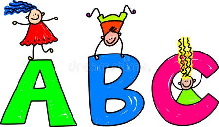 Abc stock illustration. Illustration of children, words - 8702029