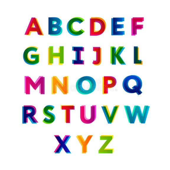 ABC Alphabet coloré illustration stock. Illustration du éducation ...