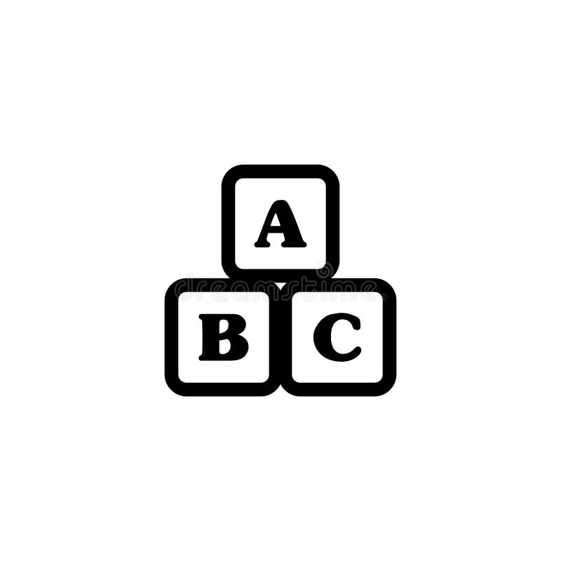Abc Cube Icon Simple Vector Perfect Illustration Stock Vector ...