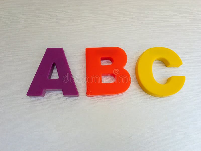 ABC Alphabet Learning Set or Concept Stock Photo - Image of game ...