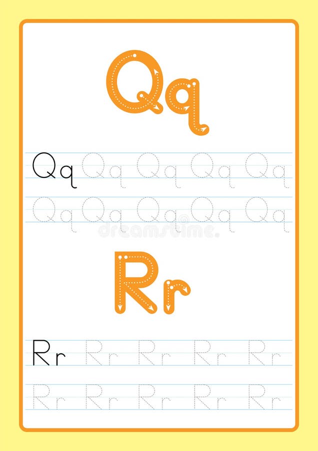 ABC Alphabet Letters Tracing Worksheet with Alphabet Letters. Basic ...