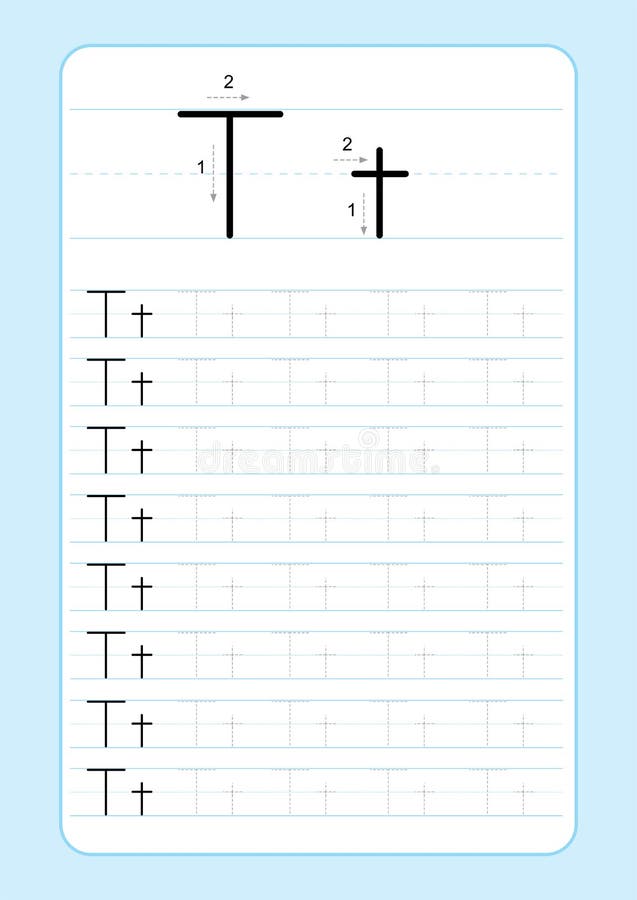 ABC Alphabet Letters Tracing Worksheet with Alphabet Letters. Basic ...