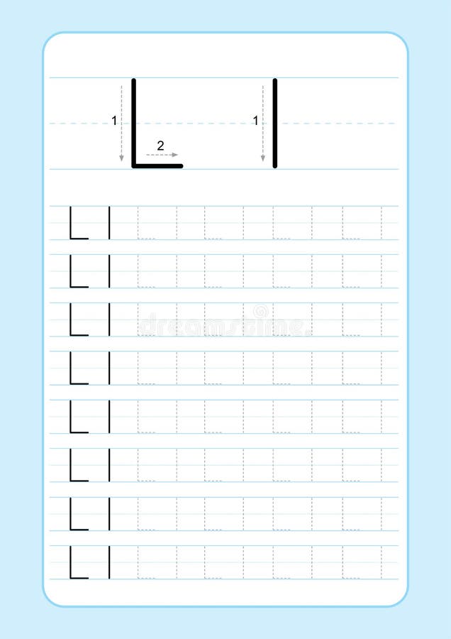 ABC Alphabet Letters Tracing Worksheet with Alphabet Letters. Basic ...