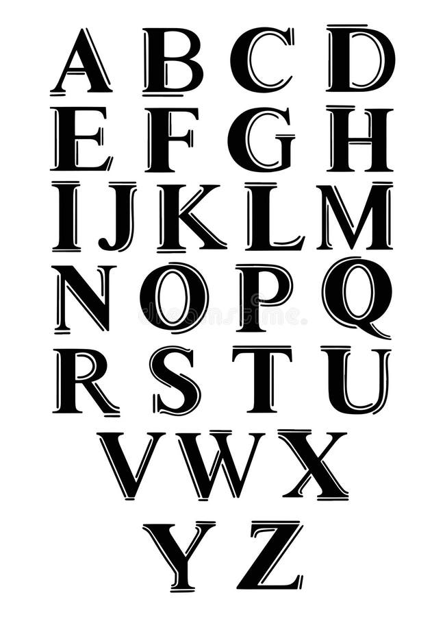 ABC Alphabet Poster Design with Colorful Letters Isolated on White ...