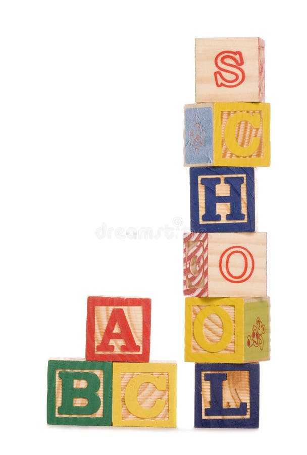 Abc alphabet school blocks stock photo. Image of write - 26587392