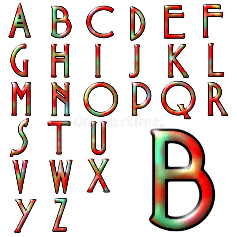 ABC Alphabet Special Design Stock Illustration - Illustration of child ...