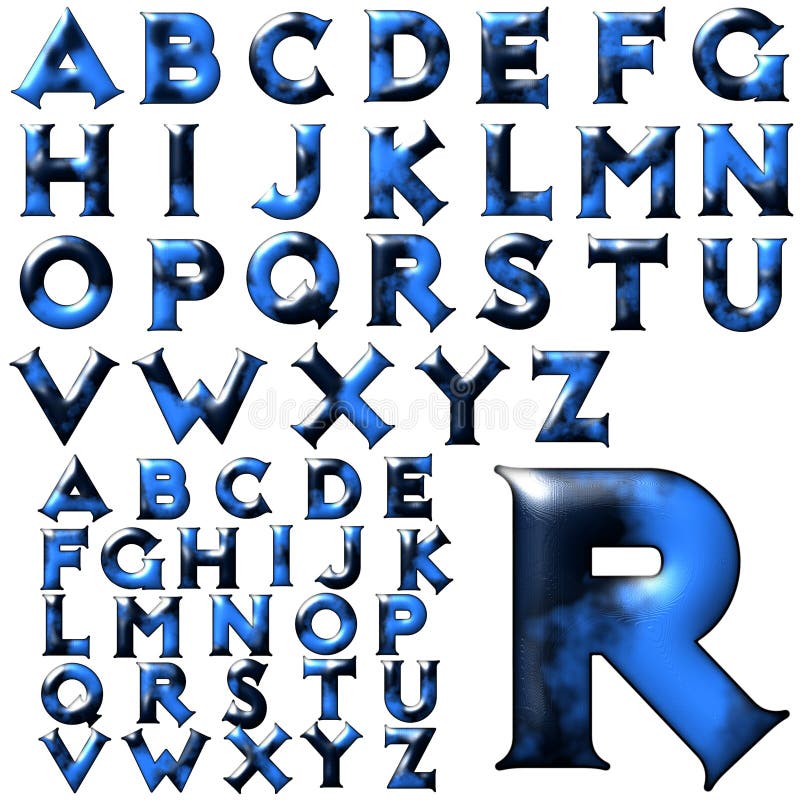 ABC Alphabet Special Design Set Stock Illustration - Illustration of ...