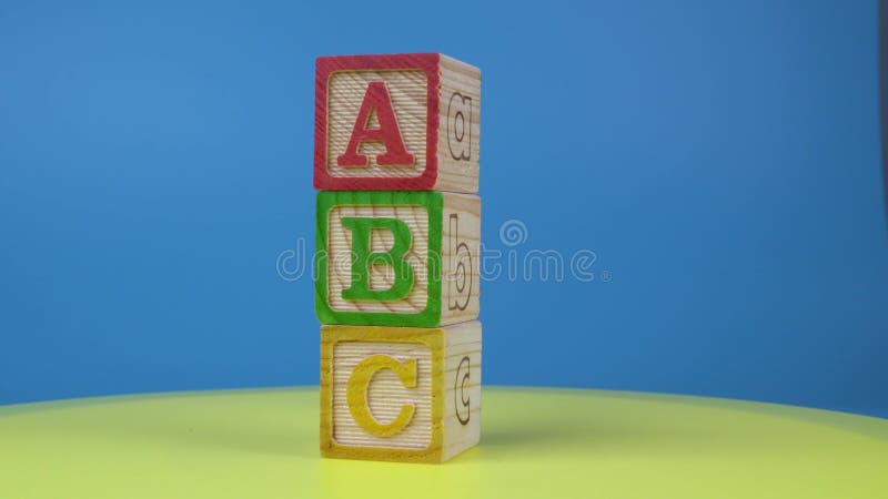 ABC Alphabet Stack Together. Stock Video - Video of contest, shape ...
