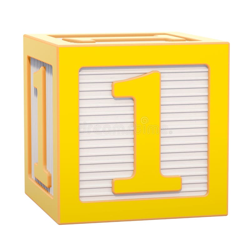 ABC Alphabet Wooden Block with a Letter. 3D Rendering Stock ...
