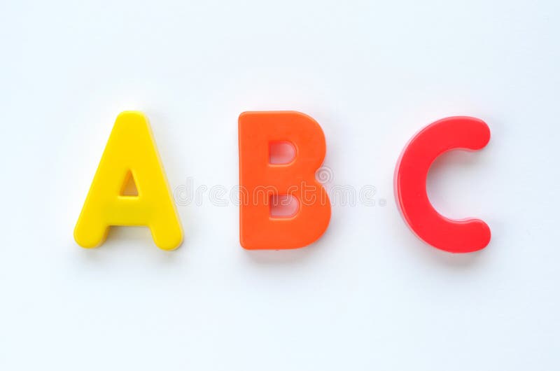 ABC Alphabets (White Background) Stock Image - Image of education ...