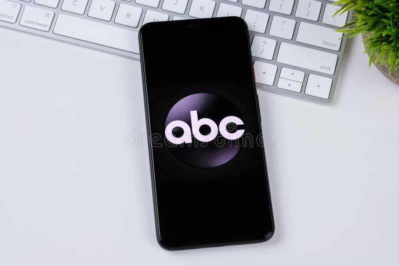 ABC App Logo on a Smartphone Screen. Editorial Photography - Image of ...